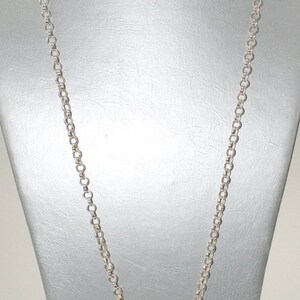 Sterling Silver Chain Necklace, Red Pendant on Silver Chain, Silver ...