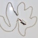Sterling Silver Chain Necklace Red Pendant on Silver Chain - Etsy