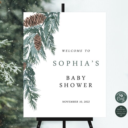 Baby It's Cold Outside Baby Shower Sign Winter Wonderland - Etsy