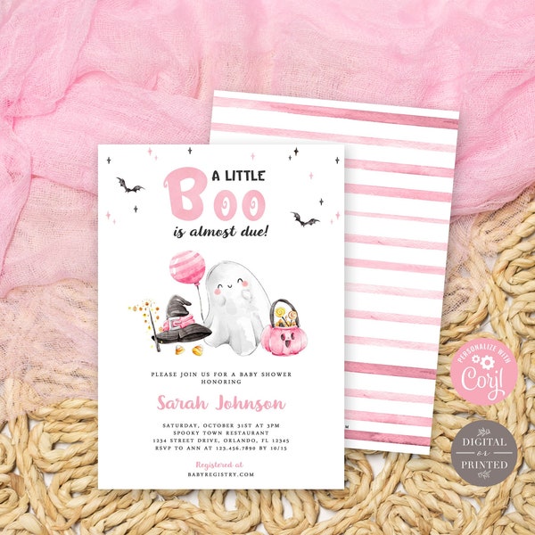 Editable Little Boo Baby Shower - Etsy