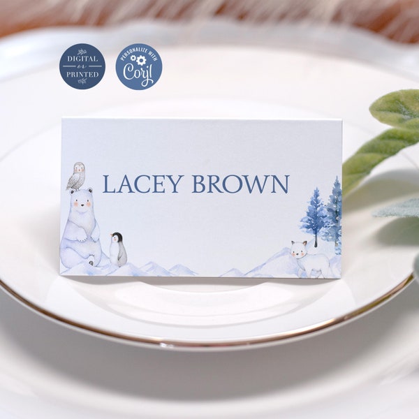 Winter Place Cards - Etsy