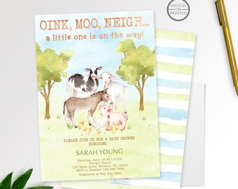 Farm baby shower | Etsy