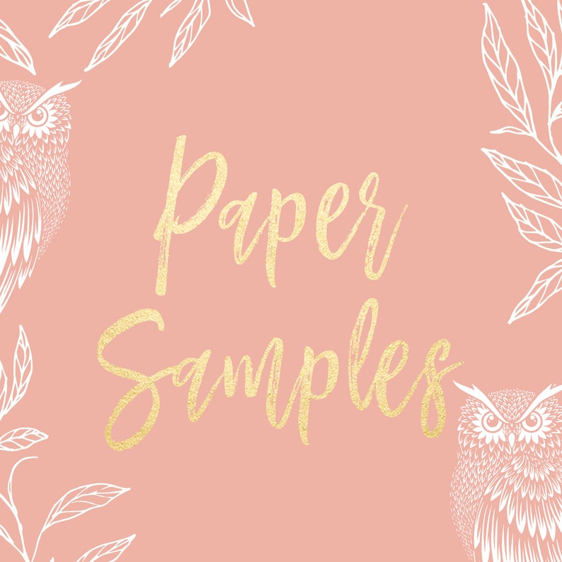 Paper Samples | Invitation Samples - Etsy