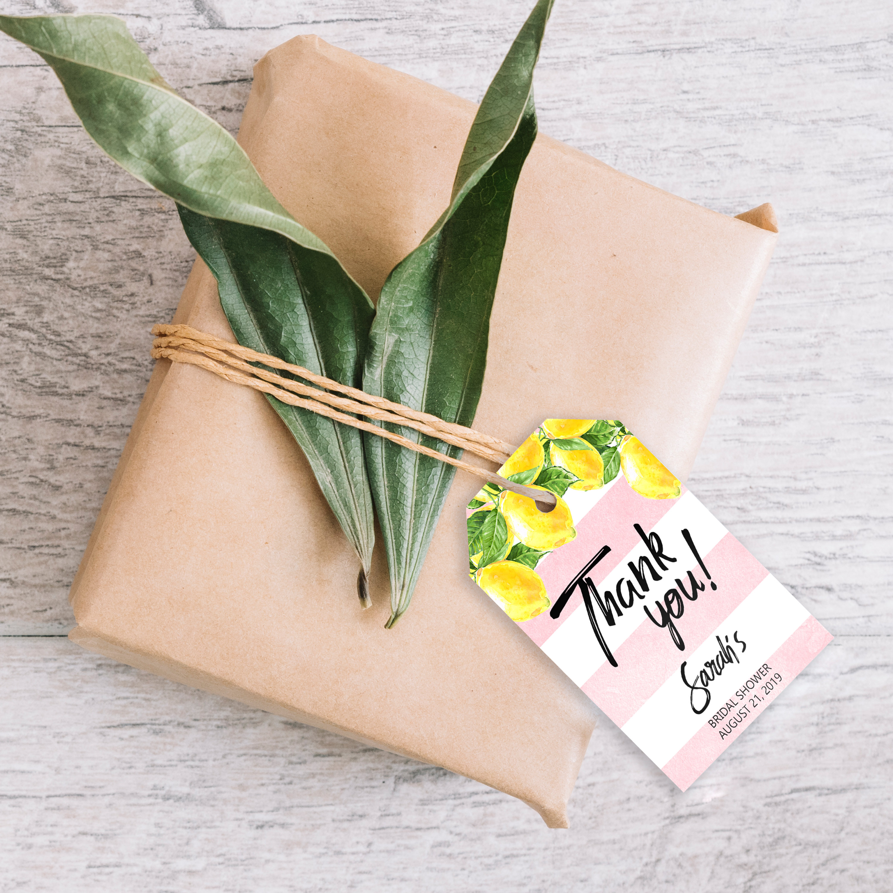 Lemon Favor Tags | Lemon Bridal Shower Favor Tag | She Found Her Main ...