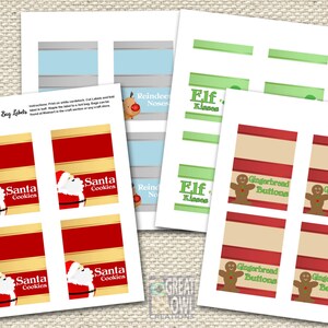 Christmas Treat Bag Topper, Christmas Treat Bag Label, Christmas Class ...