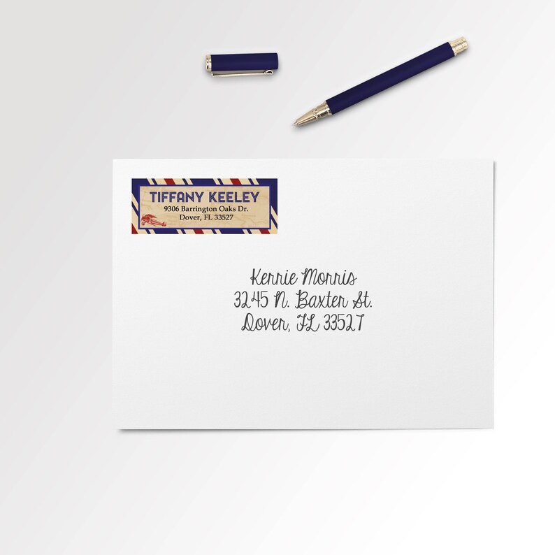 Vintage Airplane Address Labels Airplane Baby Shower Return - Etsy