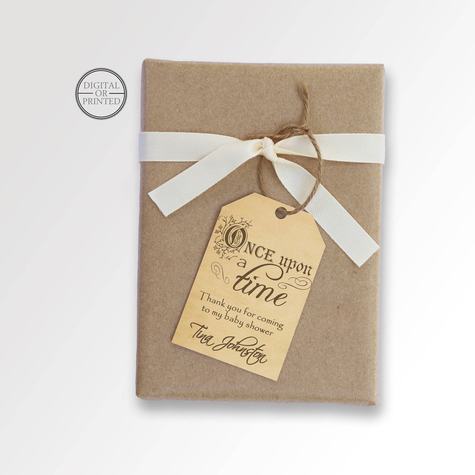 Storybook Favor Tags | Once Upon a Time Shower Favor Tag | Instant ...