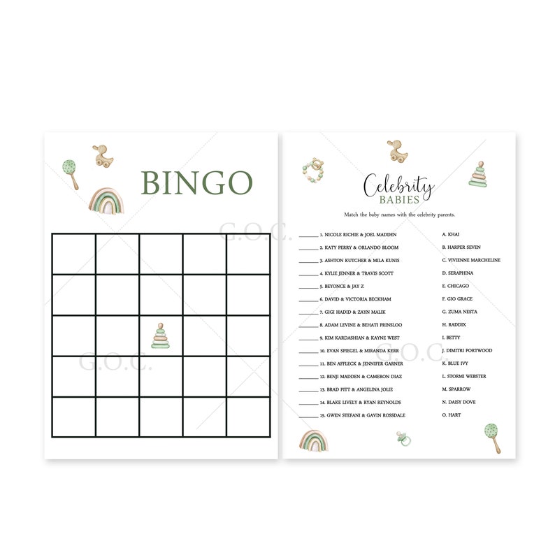 Baby Clothesline Baby Shower Games Package Self Edit Instant - Etsy