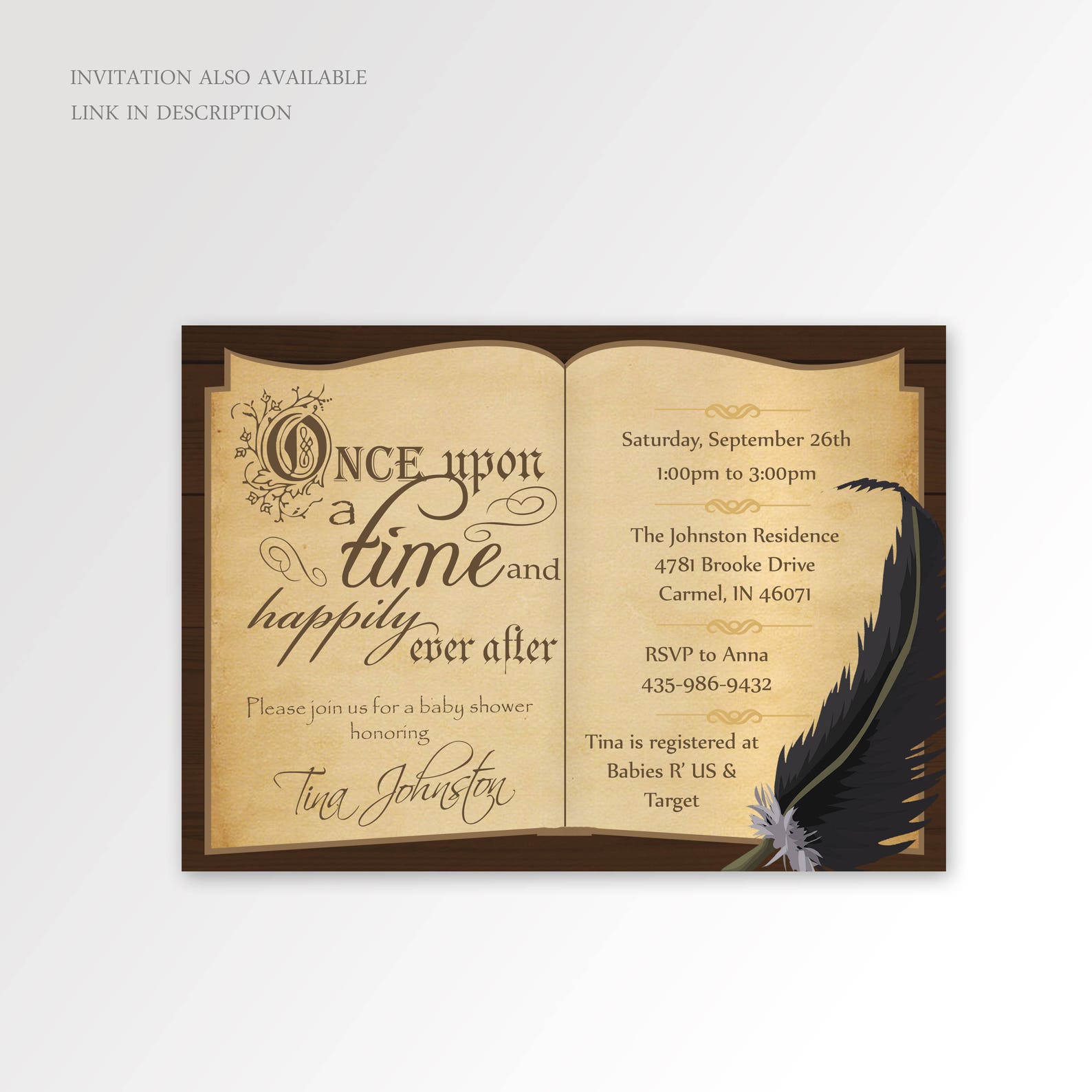 Storybook Favor Tags | Once Upon a Time Shower Favor Tag | Instant ...