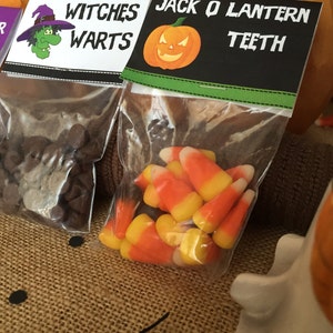 Halloween Treat Bag Topper, Halloween Treat Bag Label, Halloween Class ...