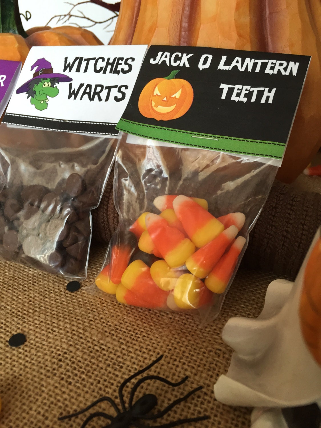 Halloween Treat Bag Topper, Halloween Treat Bag Label, Halloween Class ...