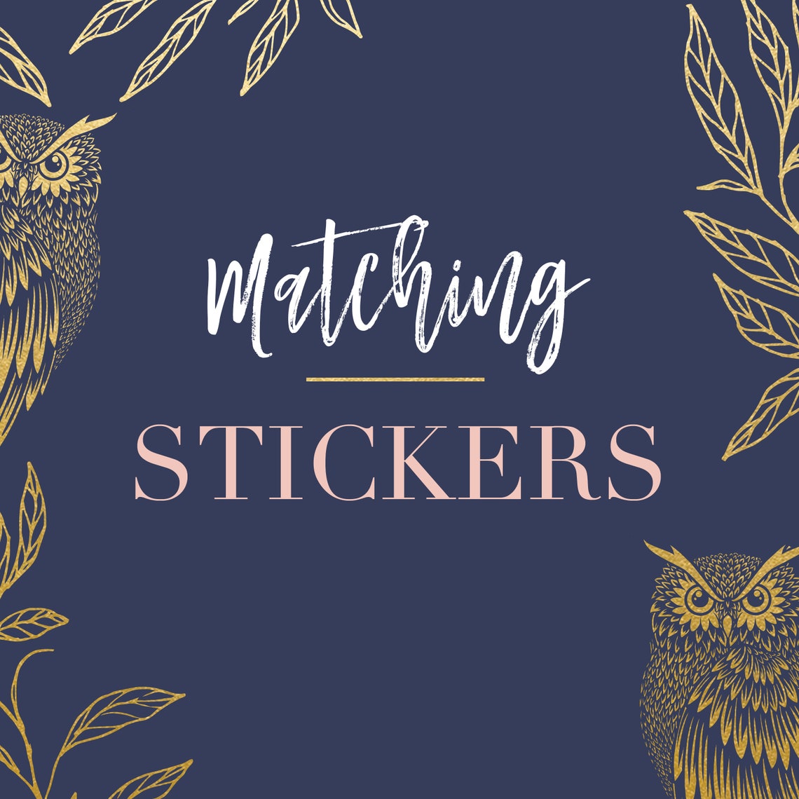 Matching Stickers | Favor Stickers | Digital or Printed | Matching ...