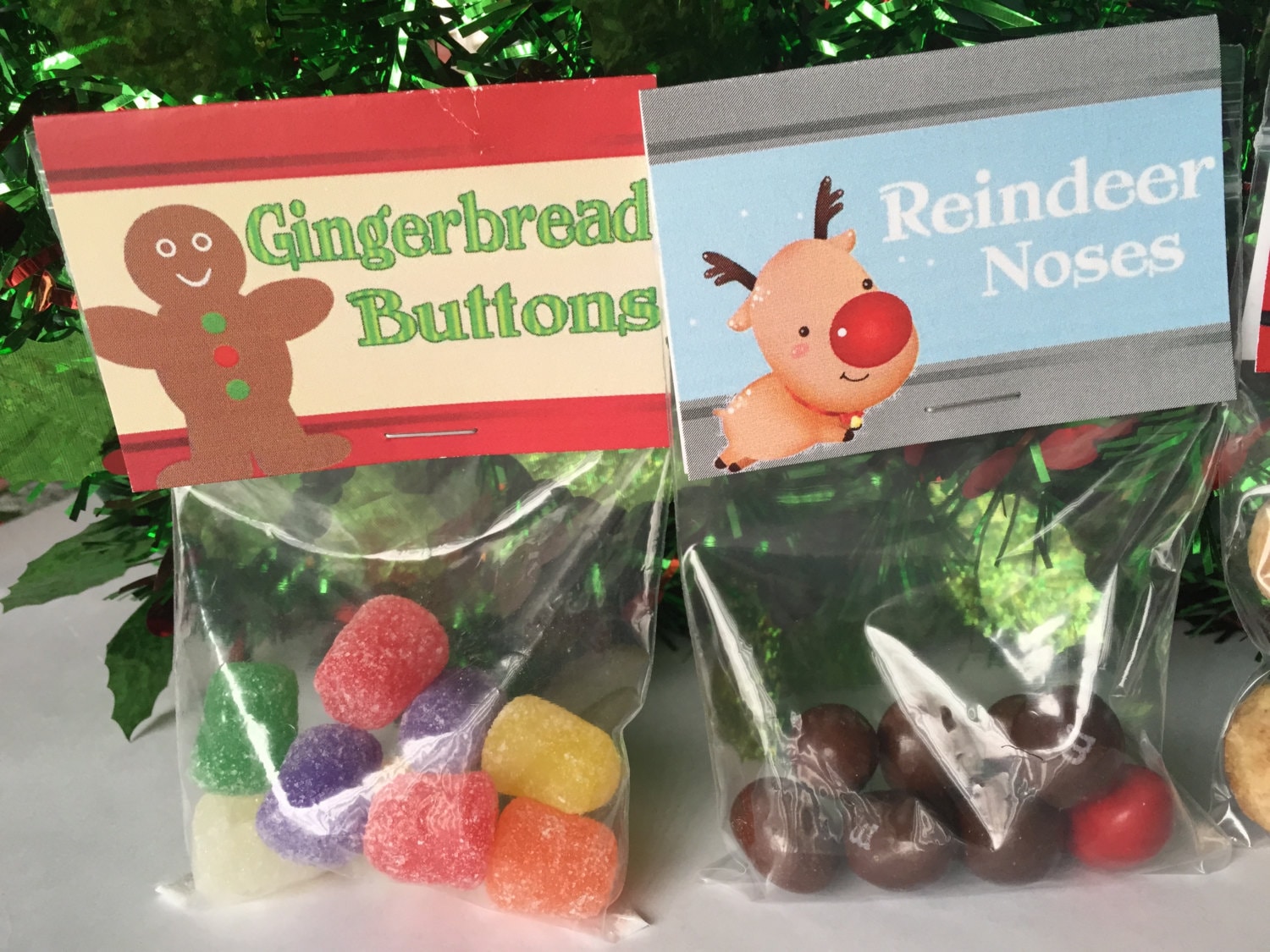 Christmas Treat Bag Topper Christmas Treat Bag Label - Etsy