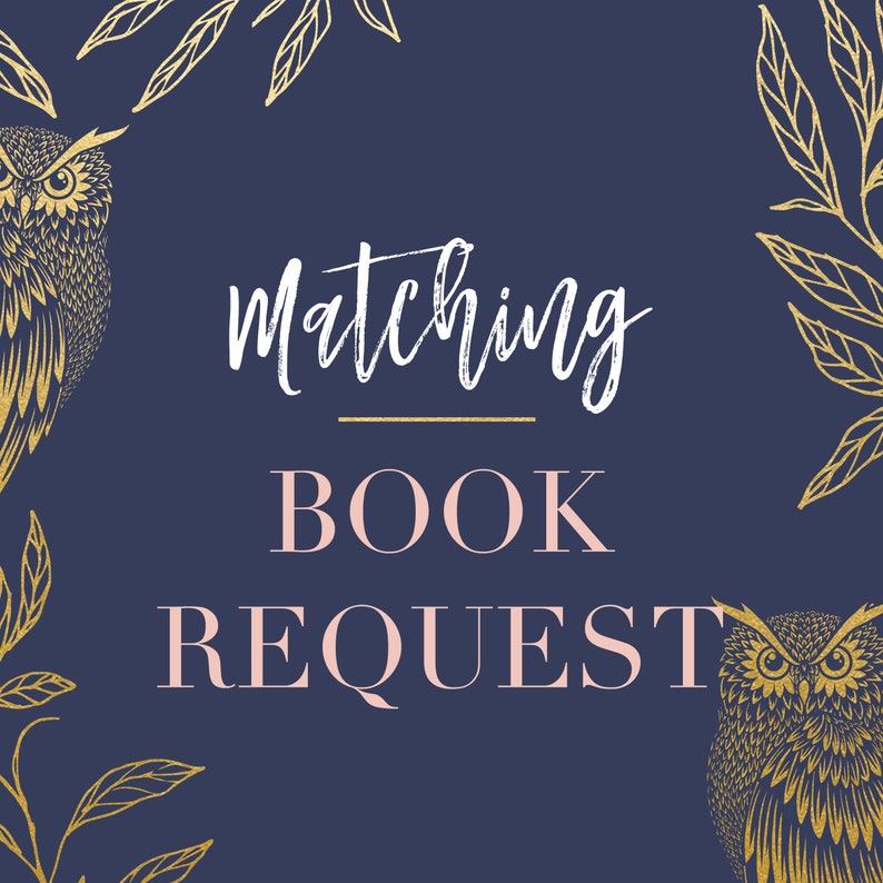 Book Request Cards Matching Book Request Insert Card Books - Etsy