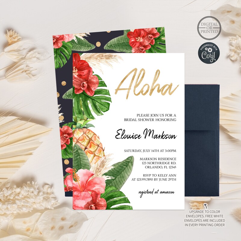 Aloha Invitation - Etsy