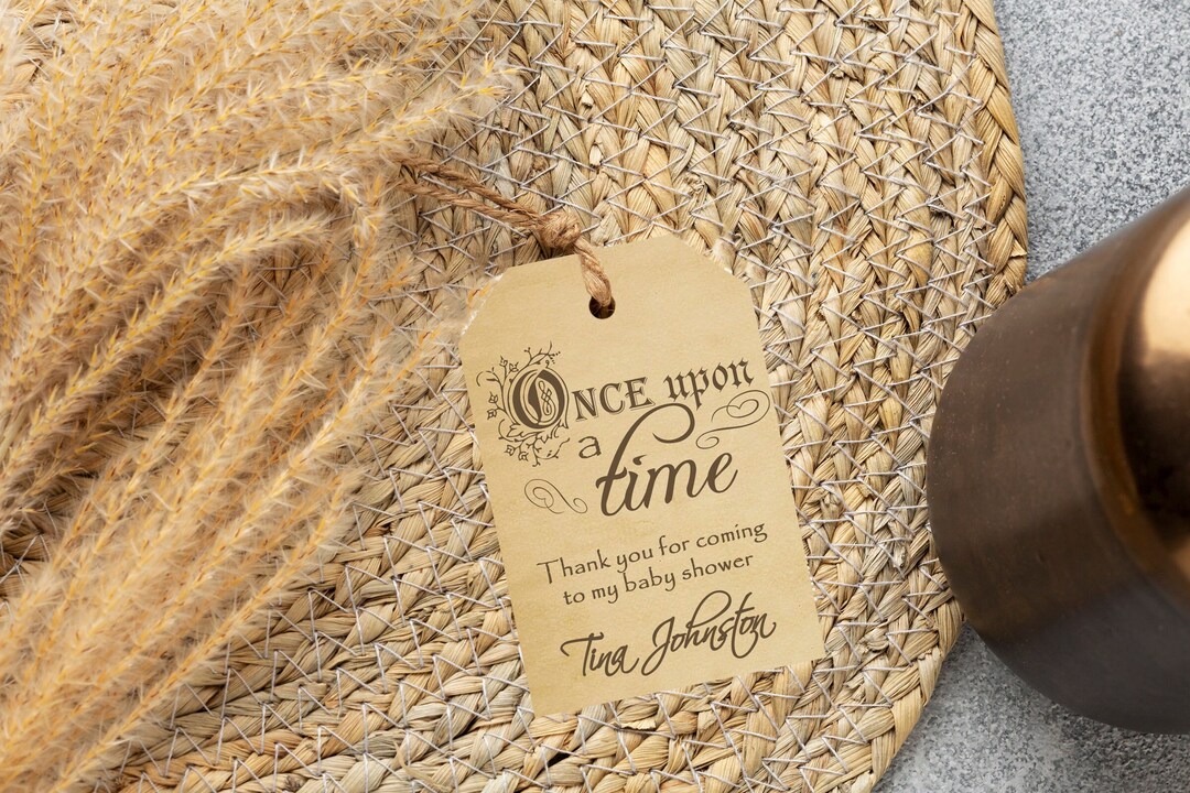 Storybook Favor Tags | Once Upon a Time Shower Favor Tag | Instant ...