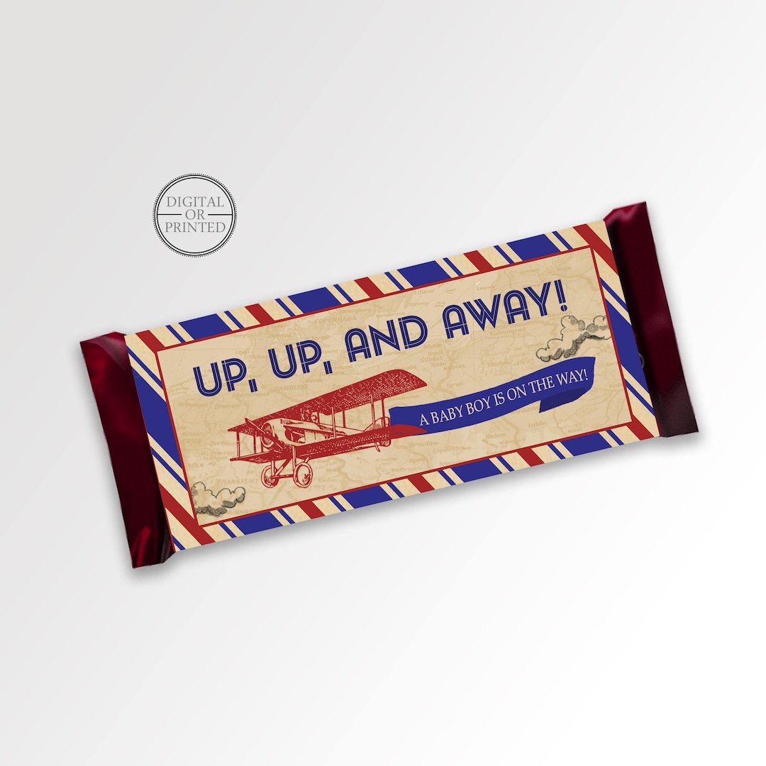 Vintage Airplane Candy Bar Wrappers | Candy Wrappers | Printable Party ...