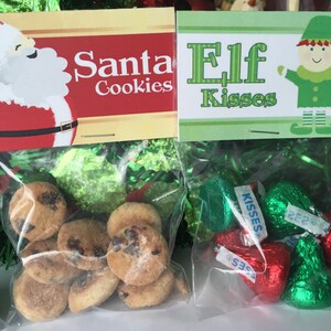Christmas Treat Bag Topper, Christmas Treat Bag Label, Christmas Class ...