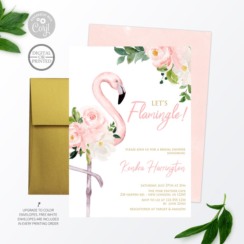 Flamingo Invites - Etsy