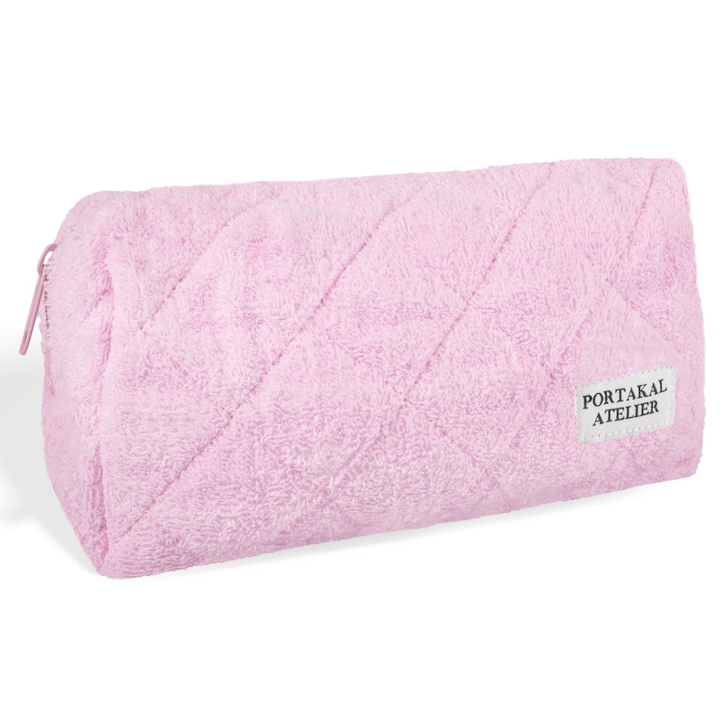 Terry Cloth Cosmetic Bag | Quilted Makeup Bag | Makeup Bag | Pink, Blue ...