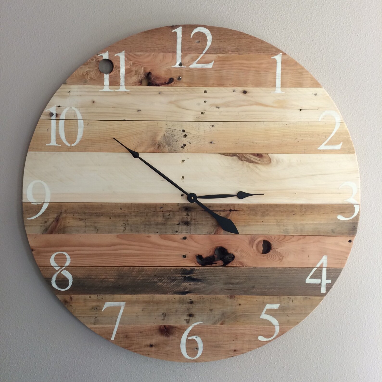 Rustic Pallet Clock 35 Sample Made on Order - Etsy