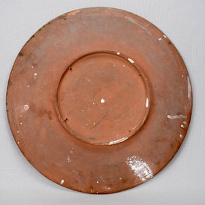 Antique French Impressionist Flower Painting, Terracotta Wall Plate ...