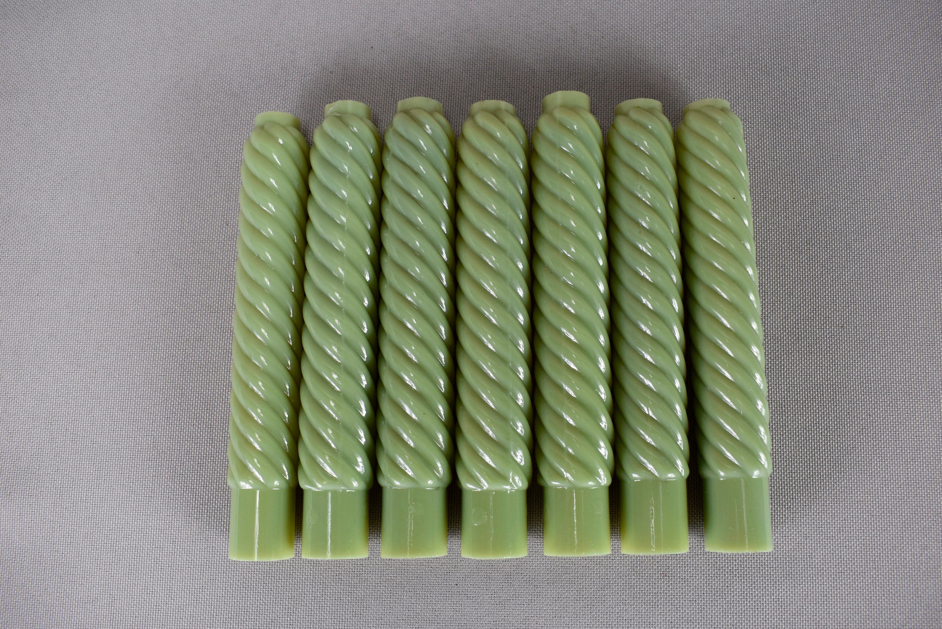 Rare Antique French Set of 7 Chandelier Opaline Twisted False Candle - Etsy