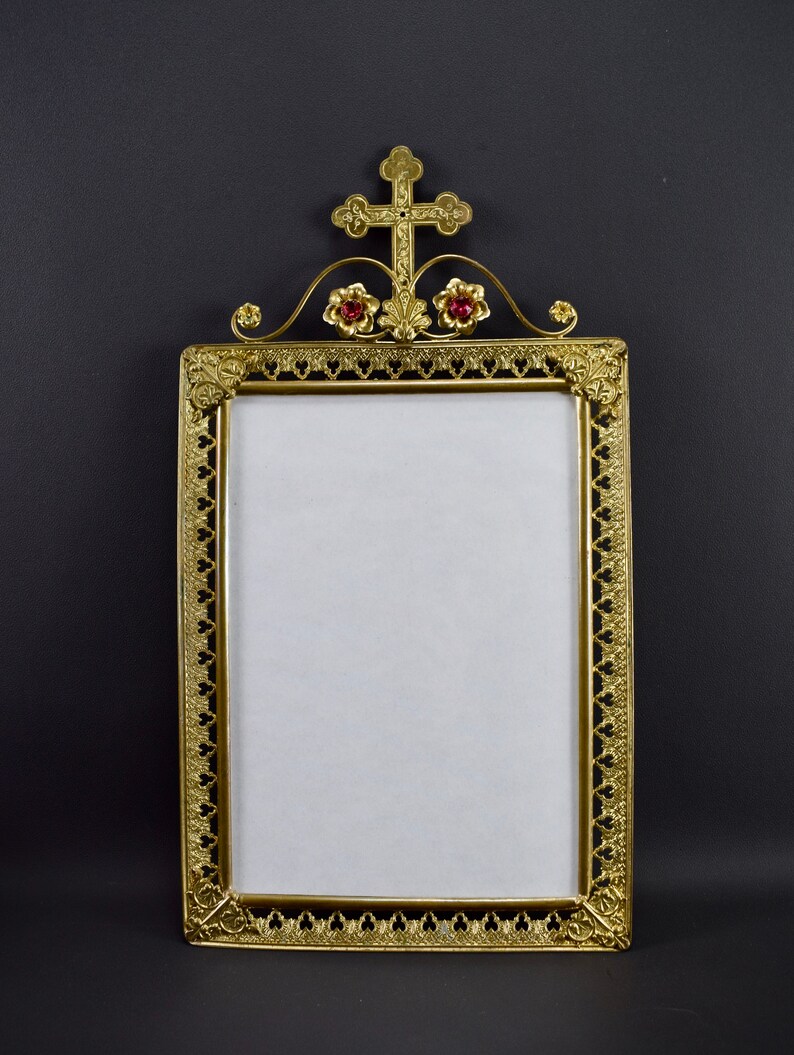 Vintage French Antique Large Religious Frame 19th - Etsy