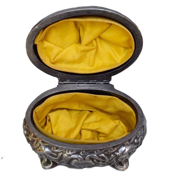 French Antique Art Nouveau Silver Casket Box - Woman … - Gem French Antique Art Nouveau Silver Casket Box - Woman … - Gem