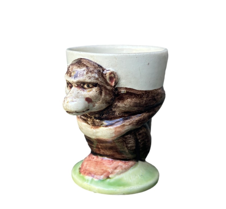Antique Sarreguemines Faience Monkey Egg Cup – French Kitchen Decor - Etsy