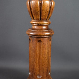 46" Antique Architectural Pair Carved Wood Corinthian Trim Posts ...