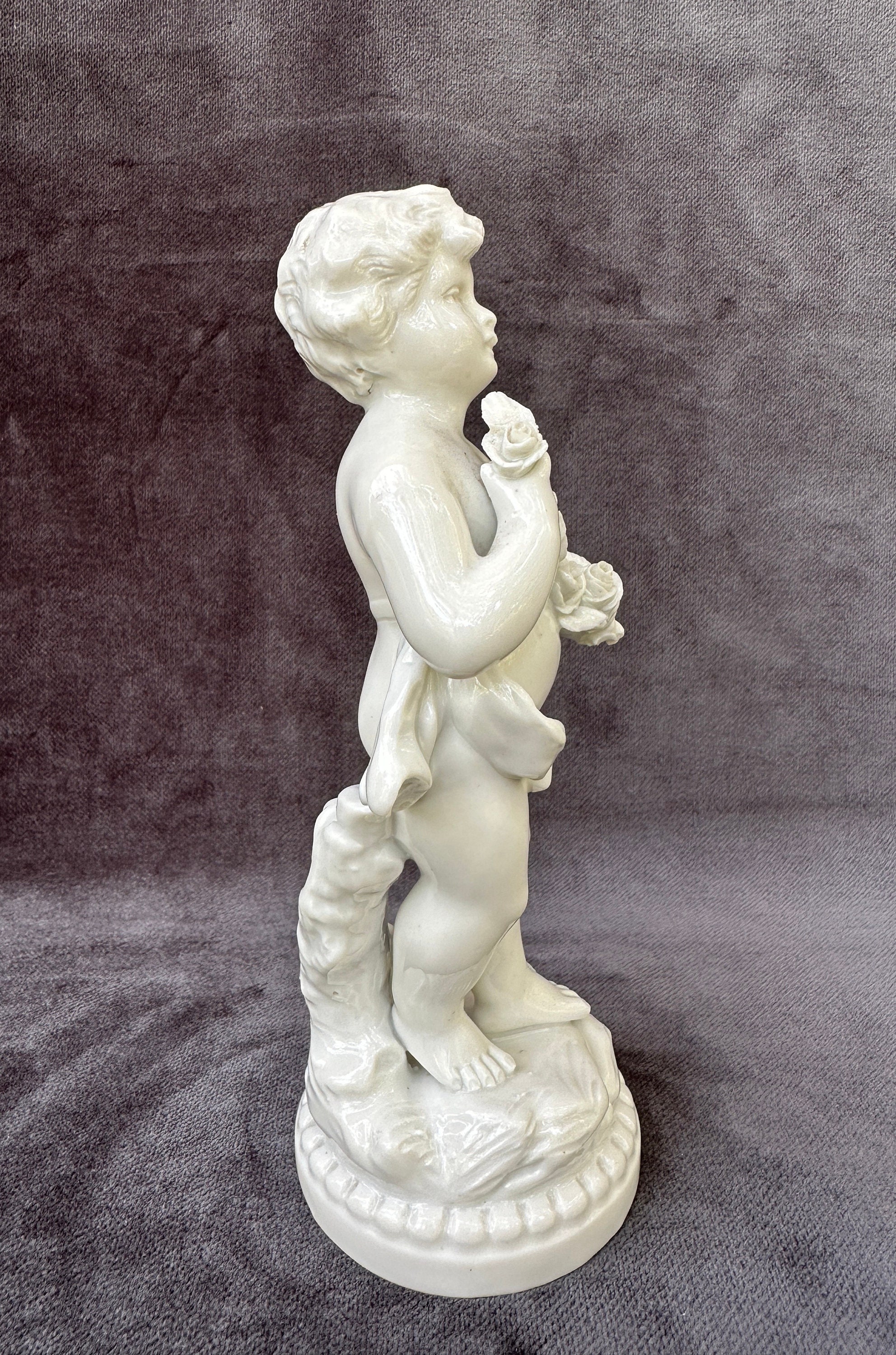 Italian Antique Capodimonte Porcelain Statue Putto Angels F Kegler ...