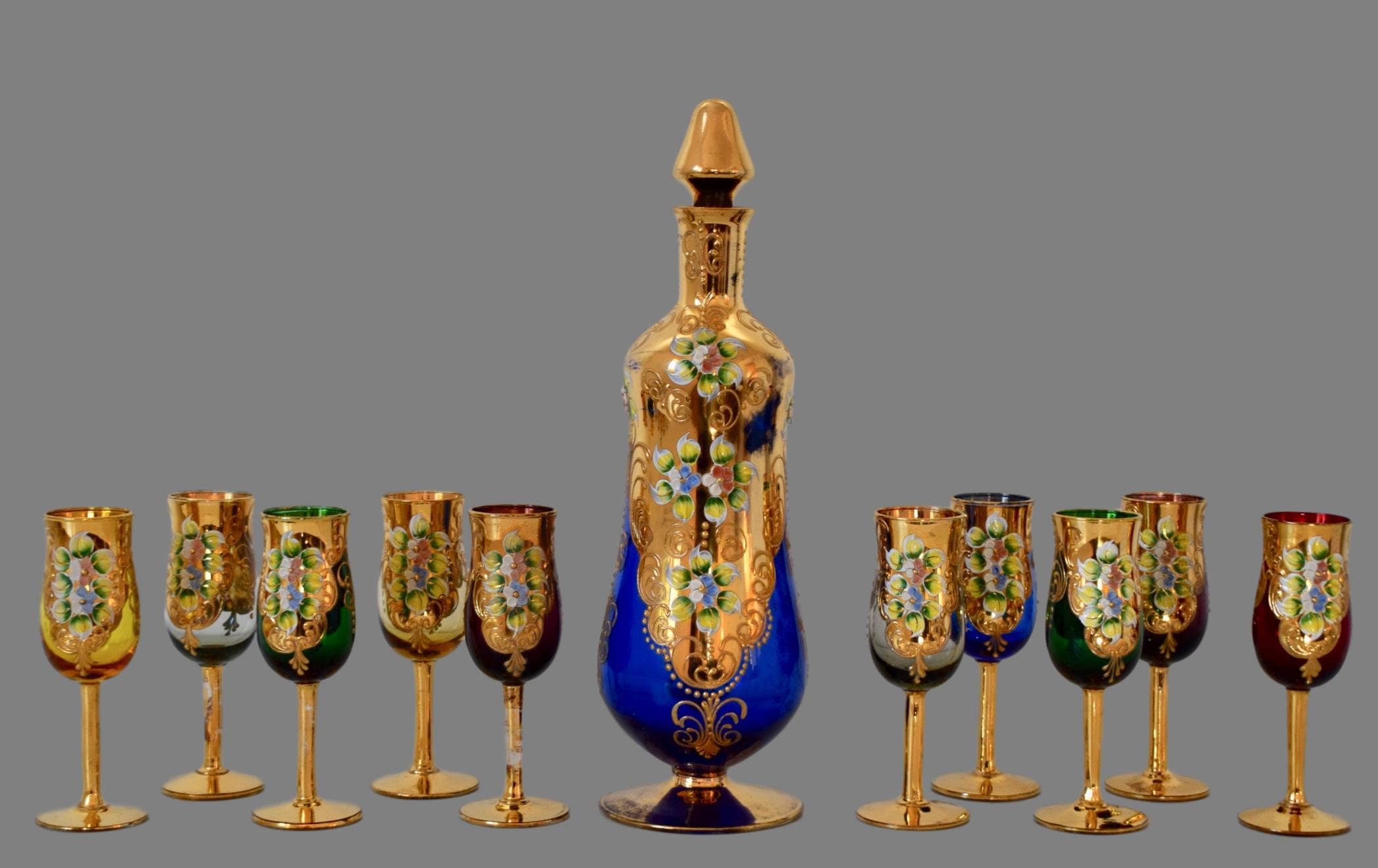 Vintage Murano Gold & Cobalt Blue Venetian Glass Hand Painted | Etsy ... Vintage Murano Gold & Cobalt Blue Venetian Glass Hand Painted | Etsy ...