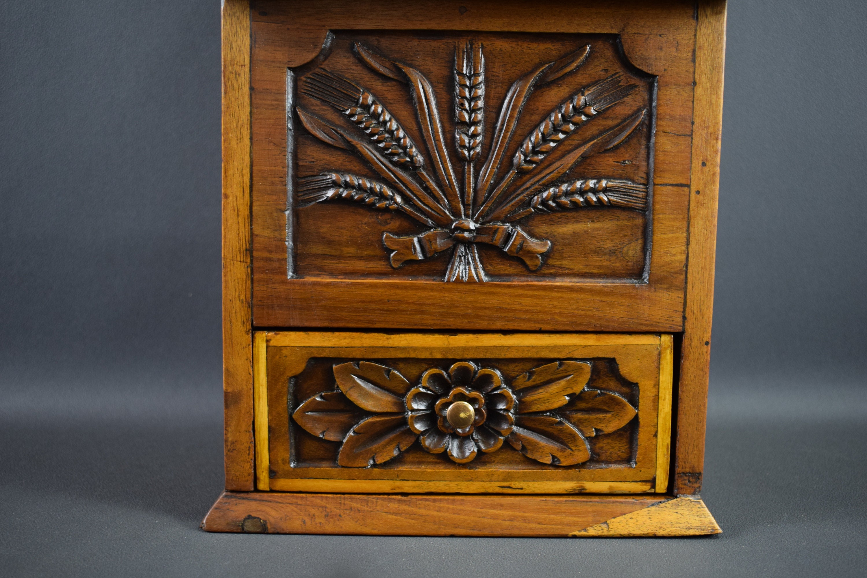 Vintage French Antique Wood "saliero" Salt Box Provencal 19th - Etsy