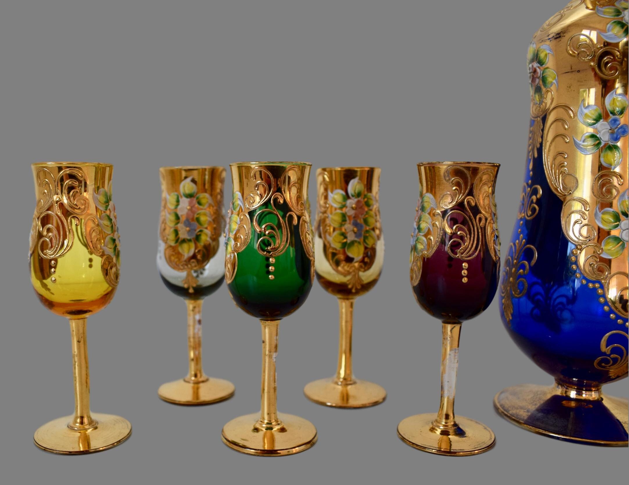 Vintage Murano Gold & Cobalt Blue Venetian Glass Hand Painted | Etsy ... Vintage Murano Gold & Cobalt Blue Venetian Glass Hand Painted | Etsy ...