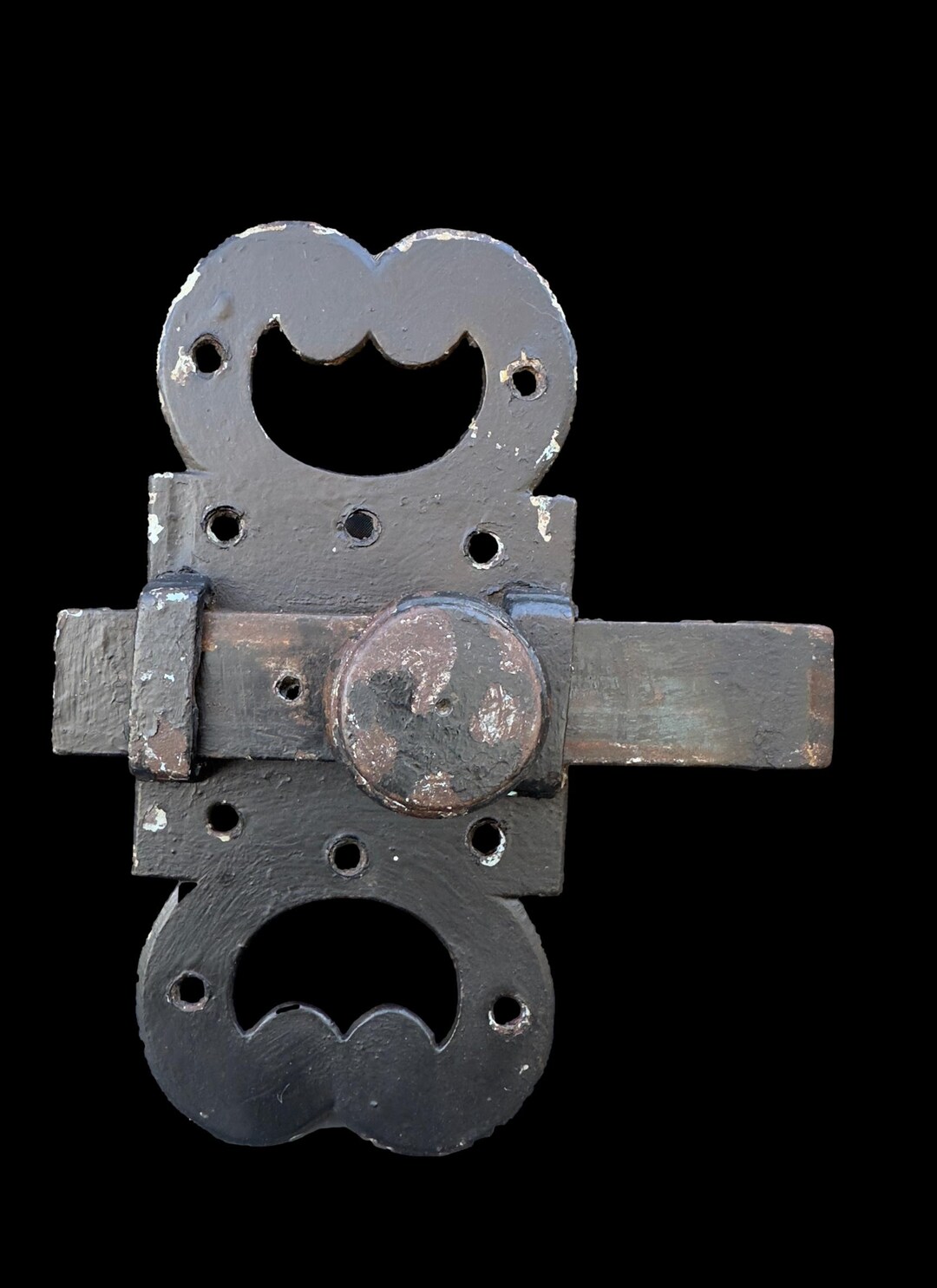 French Antique Large Castle Bolt Wrought Iron 19th - Etsy
