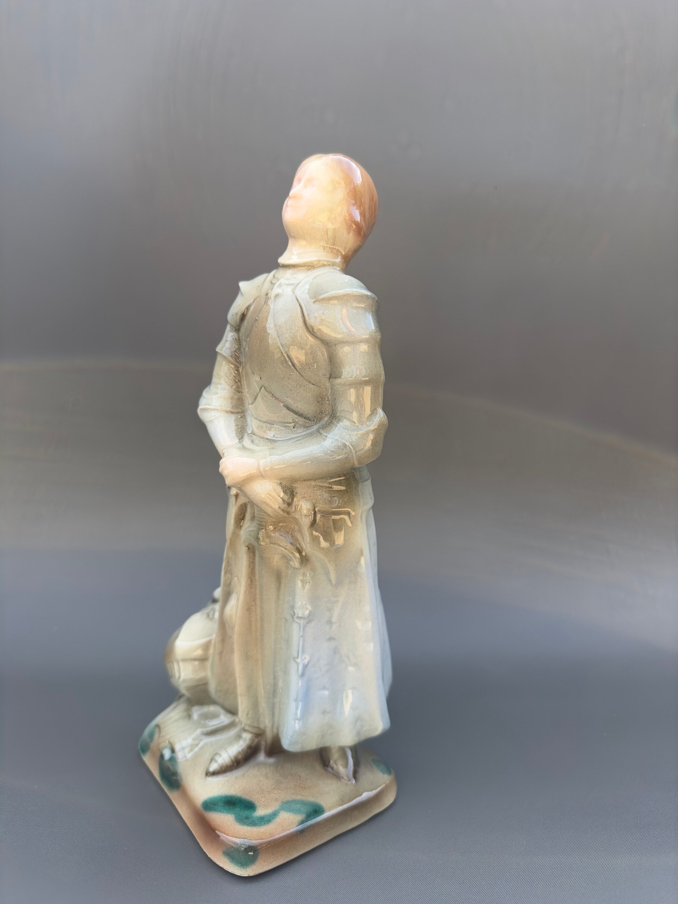 1930's French Antique Statuette of Joan of Arc Majolica - Etsy