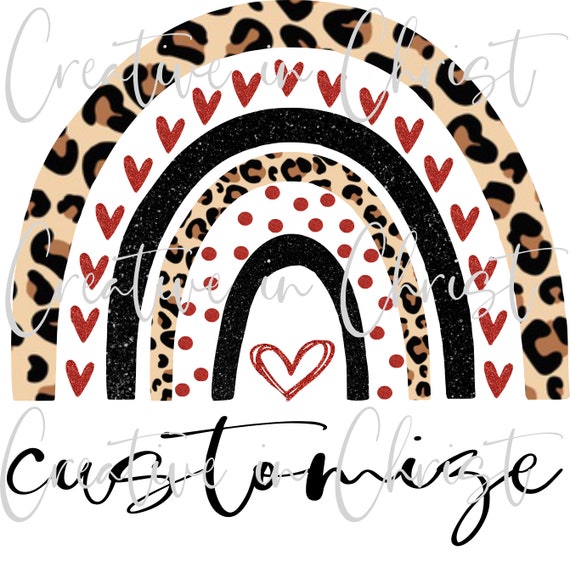 Personalized Mascot Rainbow Sublimation Print - Etsy