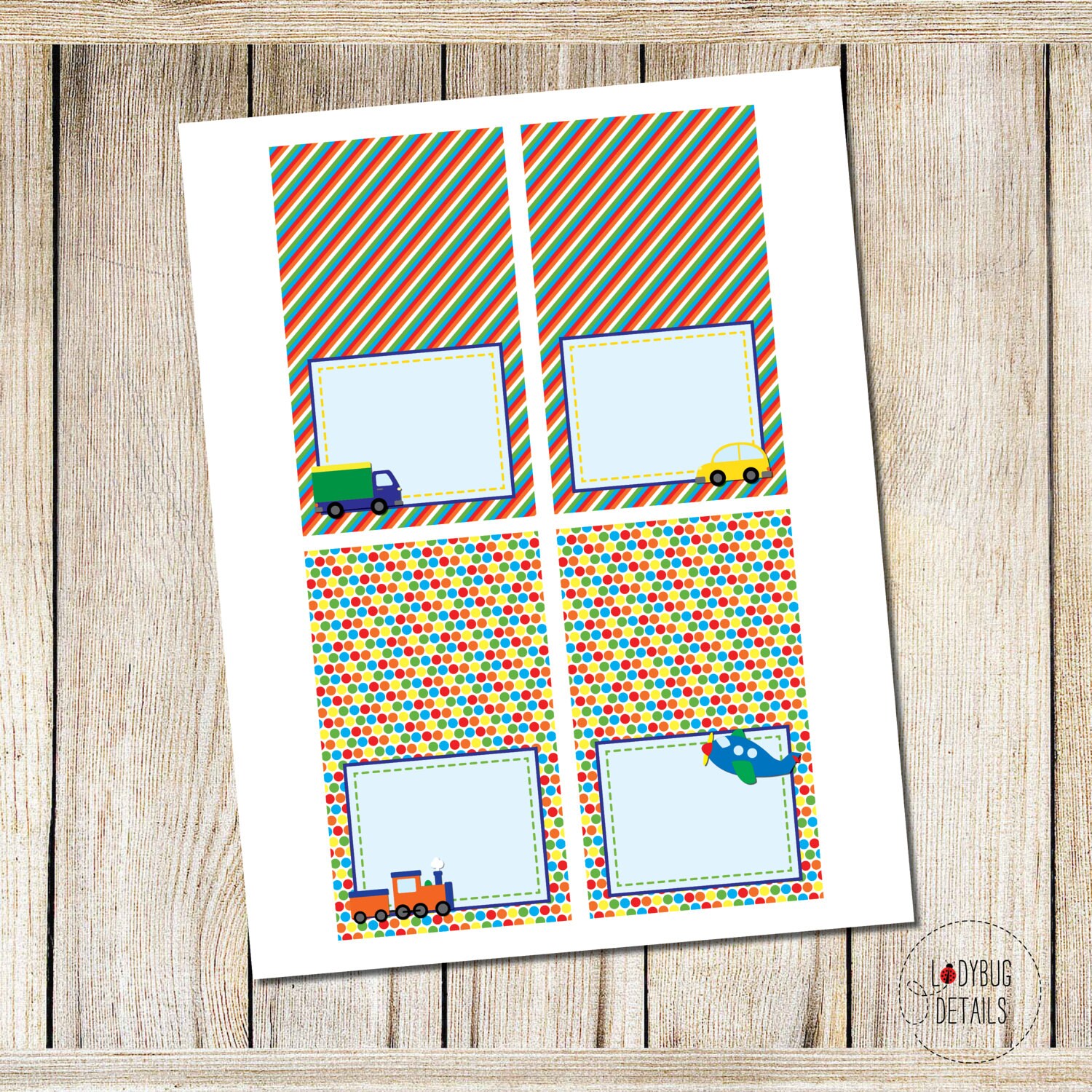 Transportation Food Labels, Planes Trains Automobiles Food Tent ...