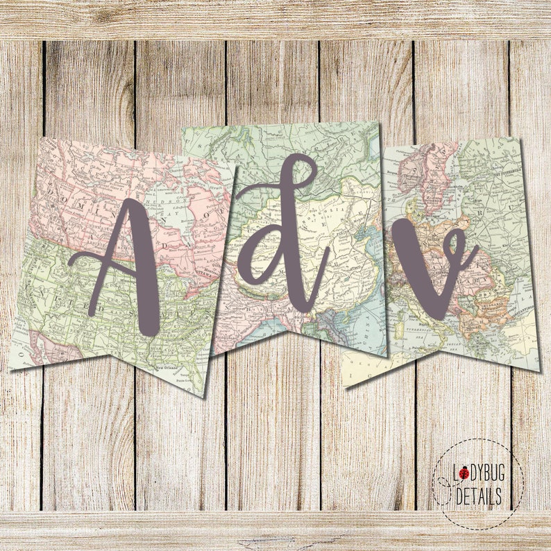 Let the Adventure Begin Banner, Travel Printable Banner, Adventure ...