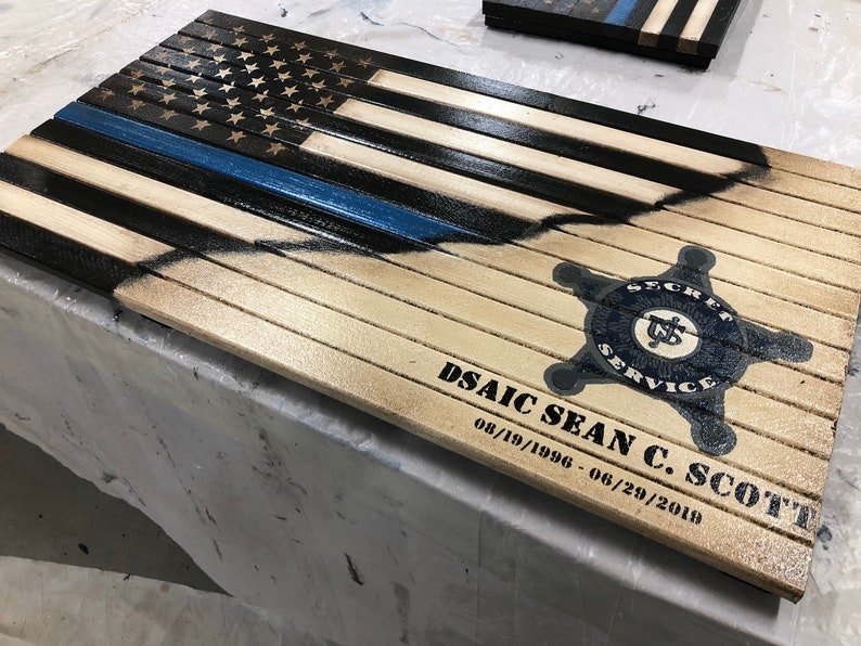 American Police Flag Law Enforcement Flag Police Retirement - Etsy