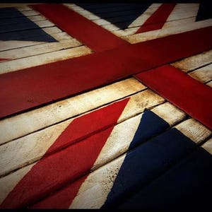 Wooden British Flag, Rustic British Flag, Union Jack Flag, Great ...