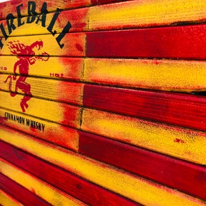 Fireball Whisky, Fireball Whisky Flag, Fireball Sign, Whisky Sign, Bar ...