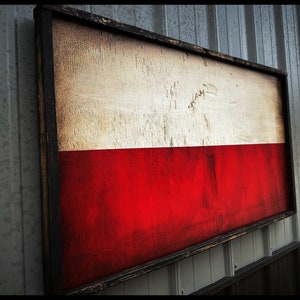 Polish Flag, Poland Flag, Wooden Poland, Rustic Flag, Farmhouse Sign - Etsy