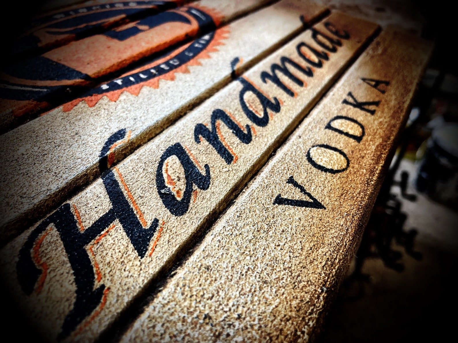 Tito's Vodka Flag, Tito's Handmade Vodka, Rustic American Flag, Man ...