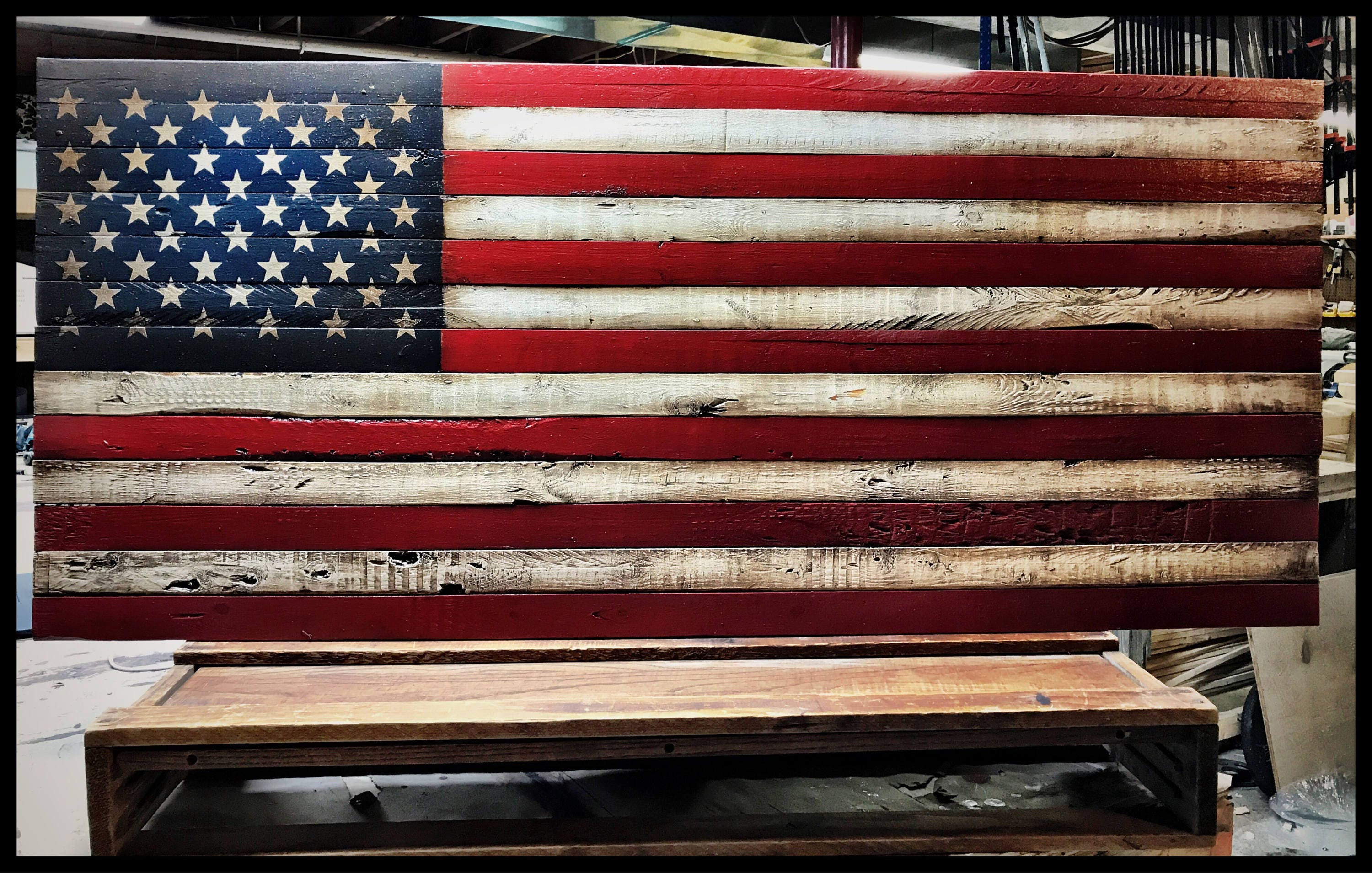Rustic American Flag American Flag American Flag Sign - Etsy
