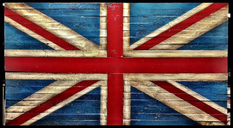 Oversized British Flag - Large Wood British Flag - Etsy