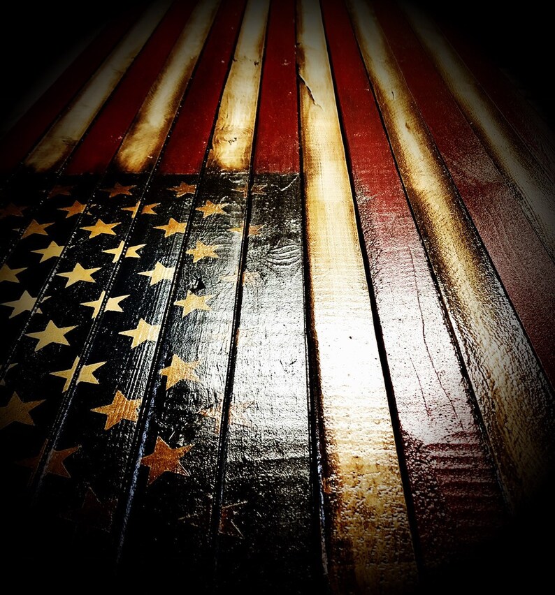 Rustic American Flag American Flag American Flag Sign - Etsy