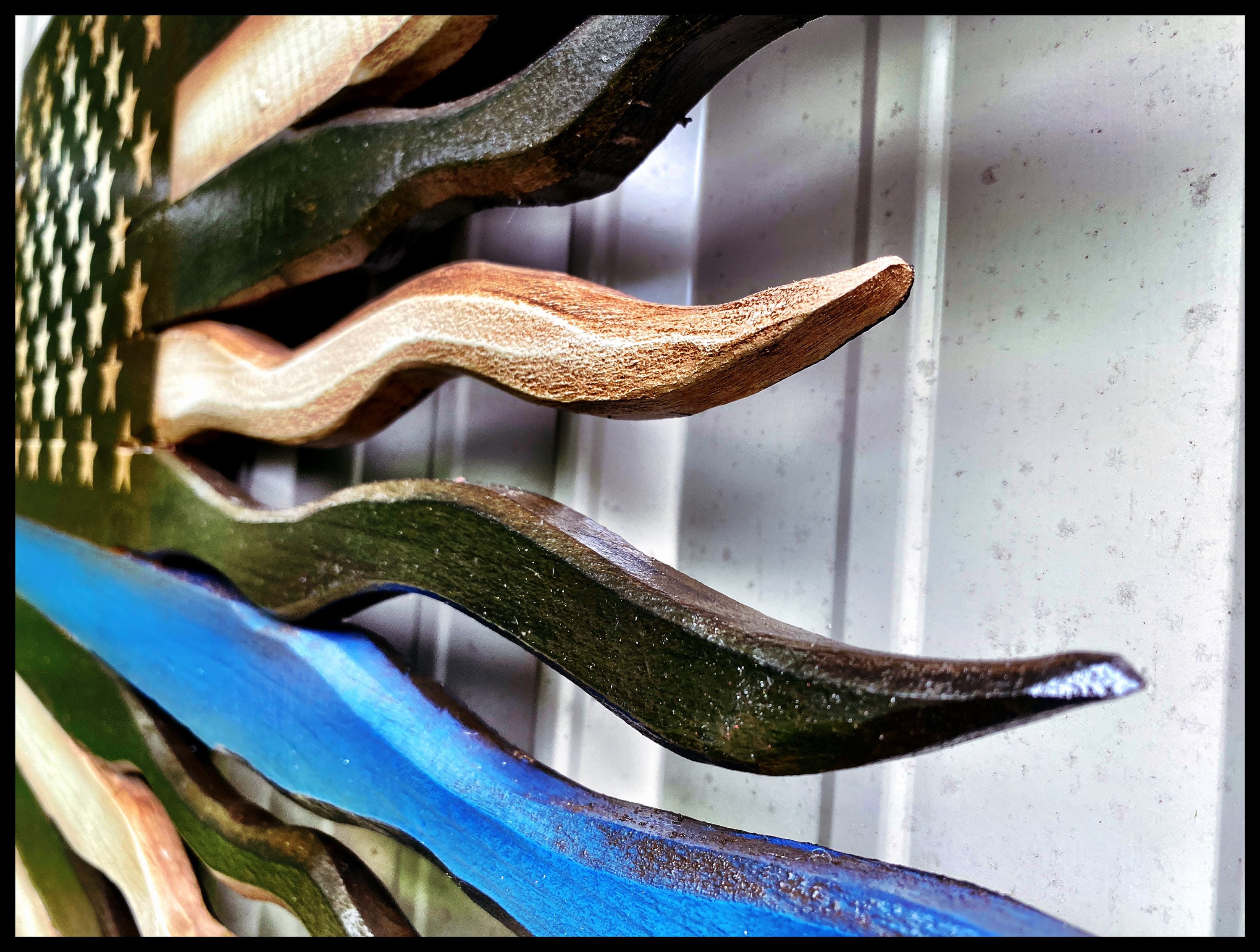 Tattered Blue Line Flag - Etsy