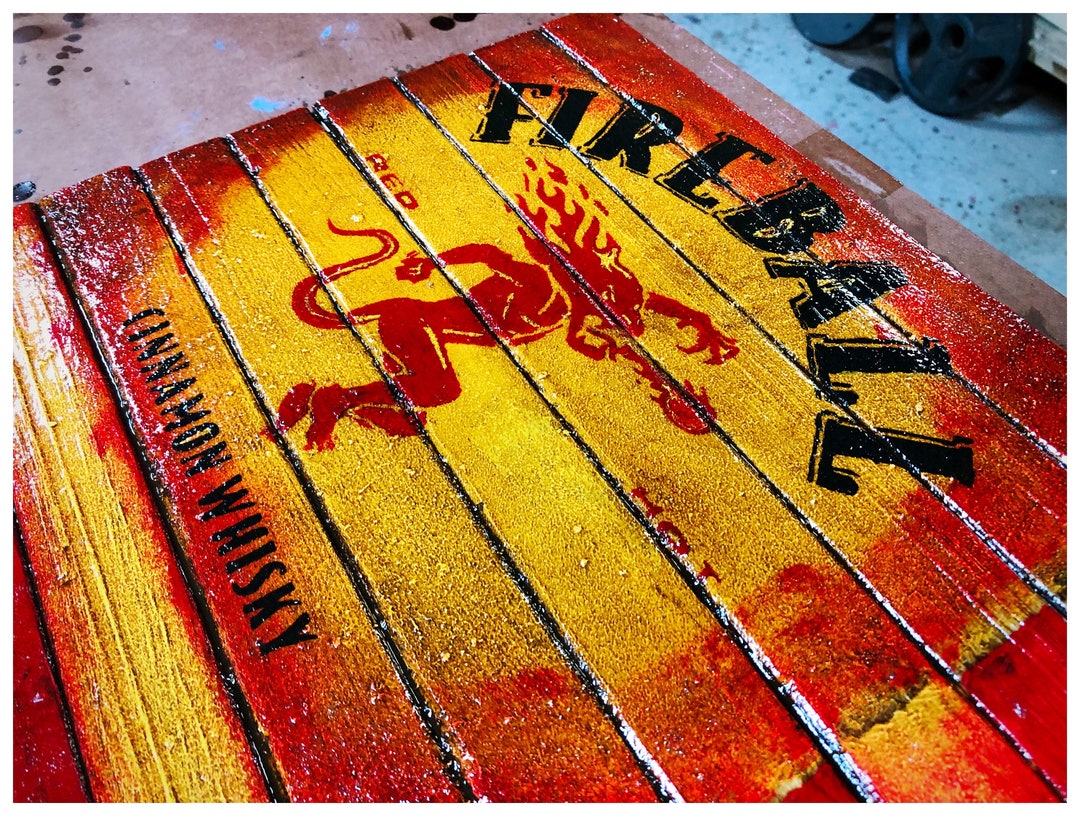 Fireball Whisky, Fireball Whisky Flag, Fireball Sign, Whisky Sign, Bar ...